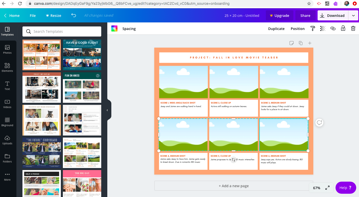 Fun Stuff Story Time From Space Canva Storyboard DesignCap Tech 